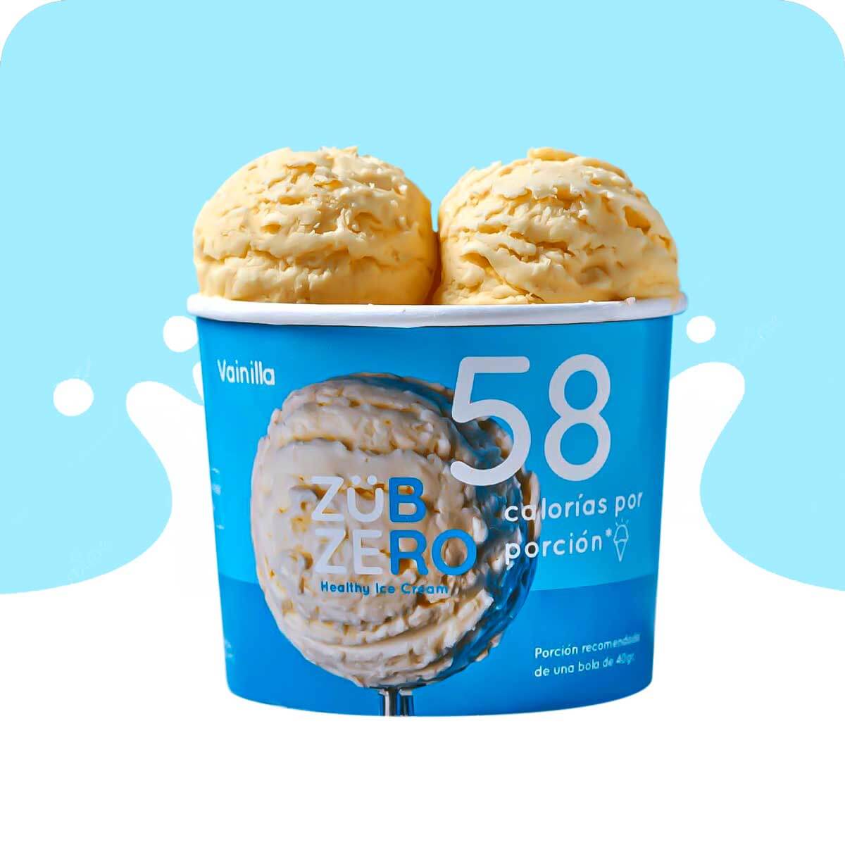 Zub Zero Vainilla - Zub Zero Helado Saludable